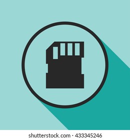 Memory Card Icon Memory Card Sign Stock Vector (Royalty Free) 433345246 ...