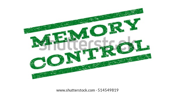 Memory Control Watermark Stamp Text Caption Stock Vector (Royalty Free ...
