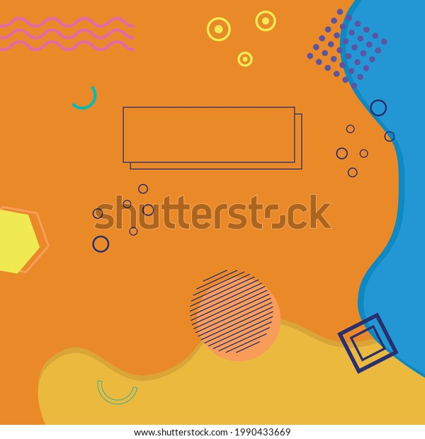 Memphis Design Abstract Art Background Geometric Stock Vector (Royalty ...