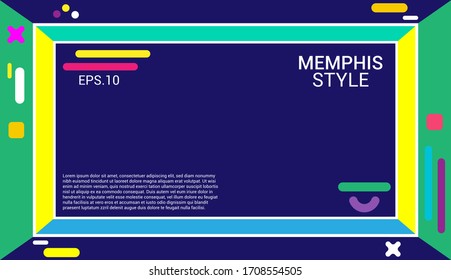 Memphis Design Elements Geometric Shapes Patterns Stock Vector (Royalty ...