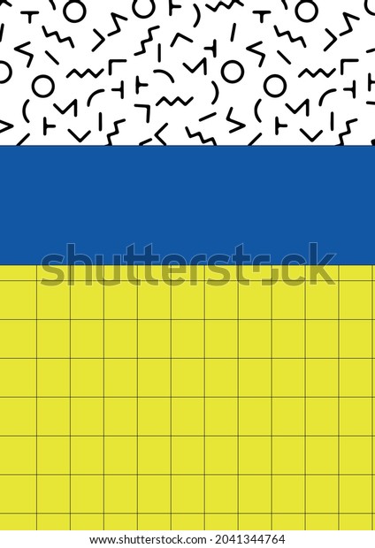 Memphis Style Patterns Design Geometric Shapes Stock Vector (Royalty ...
