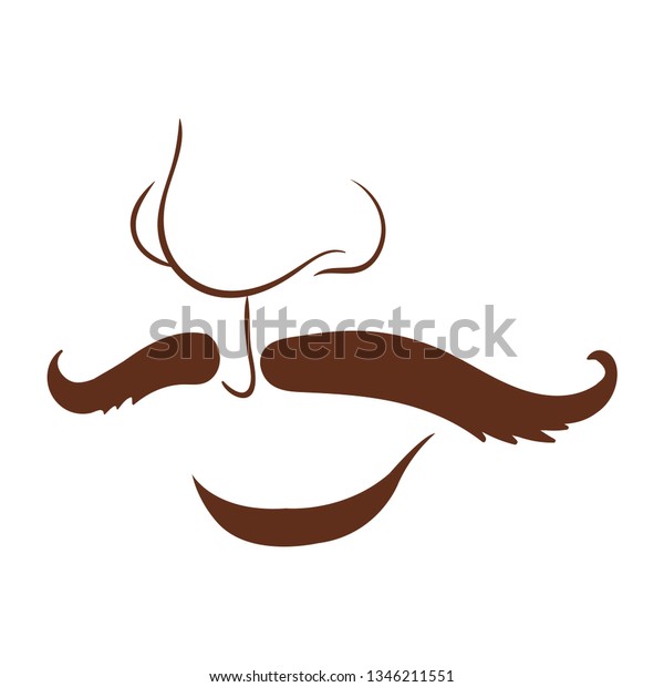 Men Face Facial Features Icon Face Stock Vector (Royalty Free ...