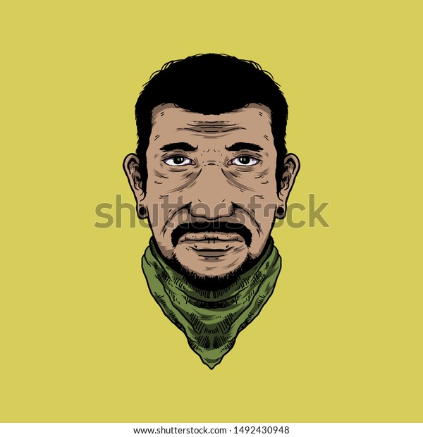 Men Face Vector Your Illustration Stock Vector (Royalty Free ...