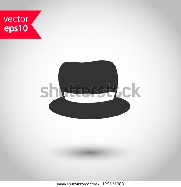 Men Hat Icon Headgear Icon Studio Stock Vector (Royalty Free) 1125121988