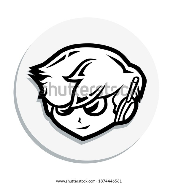 Men Head Vector Male Head Cool Stock Vector (Royalty Free) 1874446561 ...