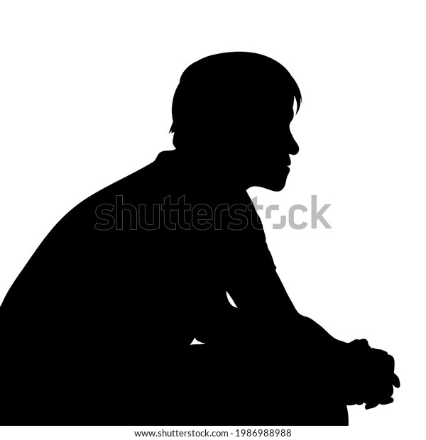 Men Person Silhouette Shadow Back Light Stock Vector (Royalty Free ...