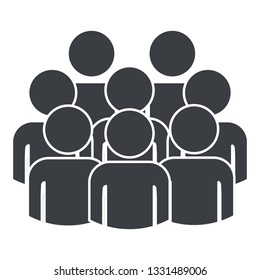 Crowd Arguing Icon Simple Glyph Flat Stock Vector (Royalty Free ...