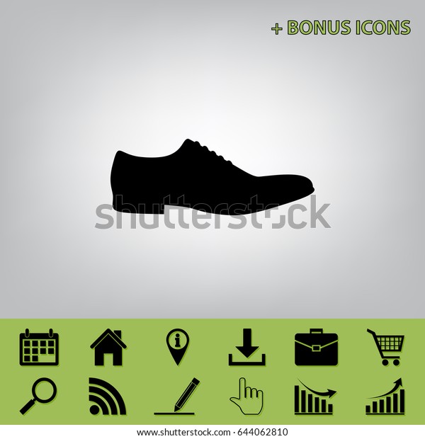 Men Shoes Sign Vector Black Icon Stock Vector (Royalty Free) 644062810 ...