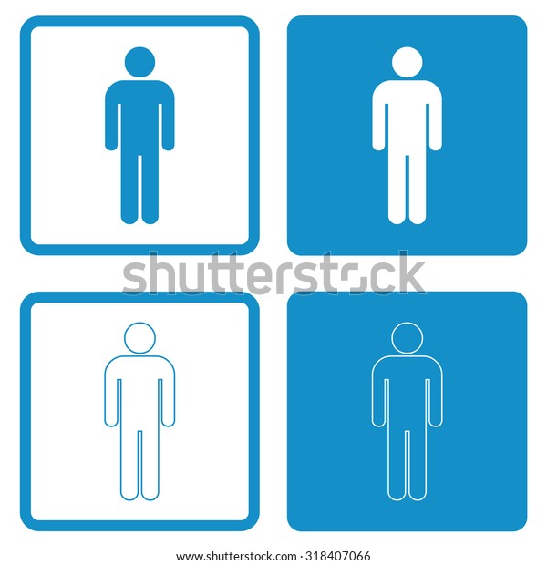 Men Sign Vector Illustration Stock Vector (Royalty Free) 318407066 ...