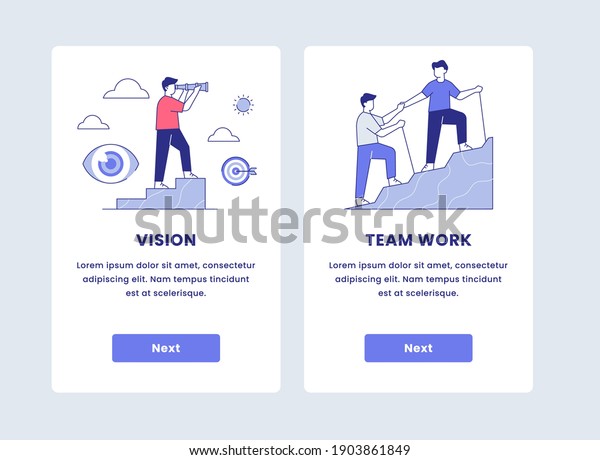 Men Use Telescope Look Vision People Stock Vector (Royalty Free) 1903861849