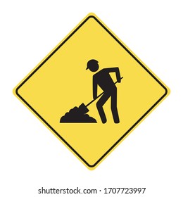Men at Work Road Sign Images, Stock Photos & Vectors | Shutterstock
