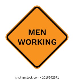 Slow Men Work Sign Isolated On Stock Illustration 922045