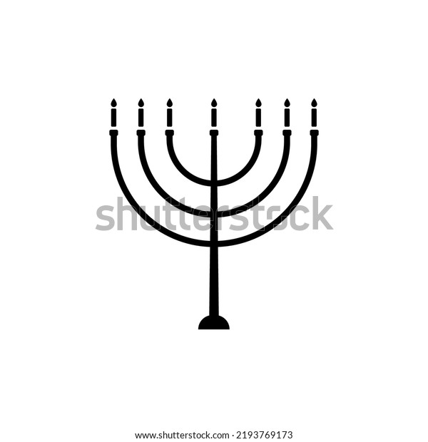 Menorah Icon Vector Design Templates Isolated Stock Vector (Royalty ...