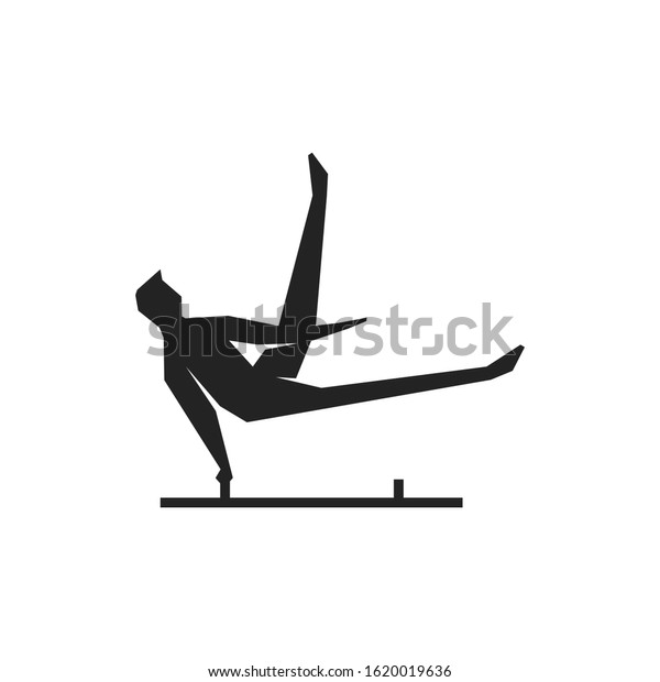 Mens Artistic Gymnastics Flat Icon Logo Stock Vector (Royalty Free ... Mens Artistic Gymnastics Flat Icon Logo Stock Vector (Royalty Free ...