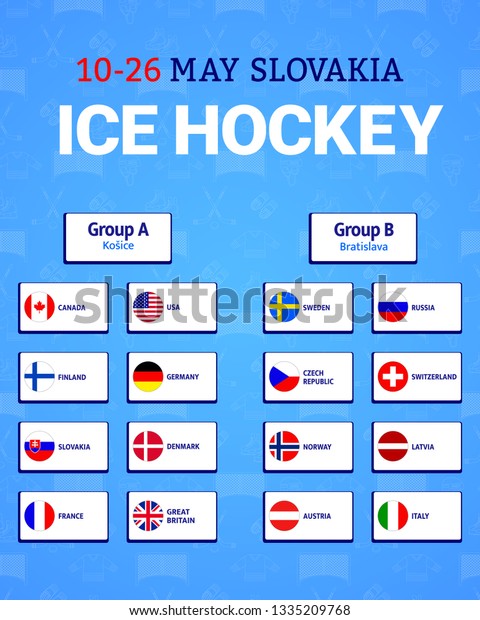 Mens Ice Hockey Table Vector Illustration Stock Vector (Royalty Free ...
