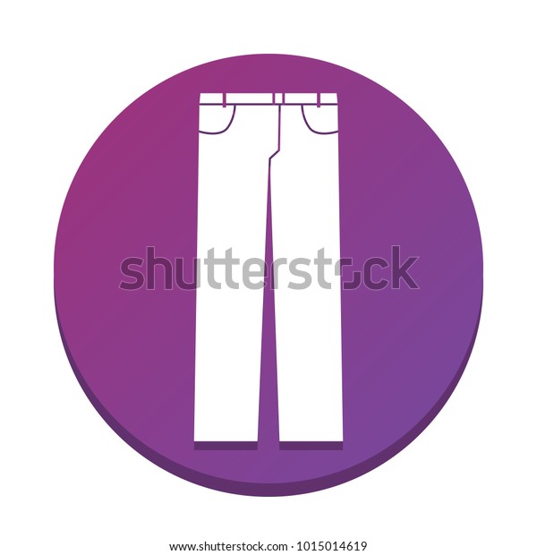 Mens Jeans Pants Sign Vector White Stock Vector (Royalty Free ...