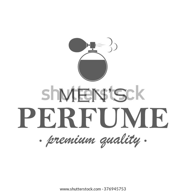 Mens Perfume Logotype Template Isolated Label Stock Vector (Royalty ...