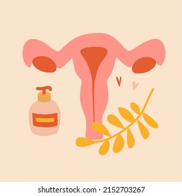 Menstrual Cycle Set Vector Hand Drawn Stock Vector (Royalty Free ...