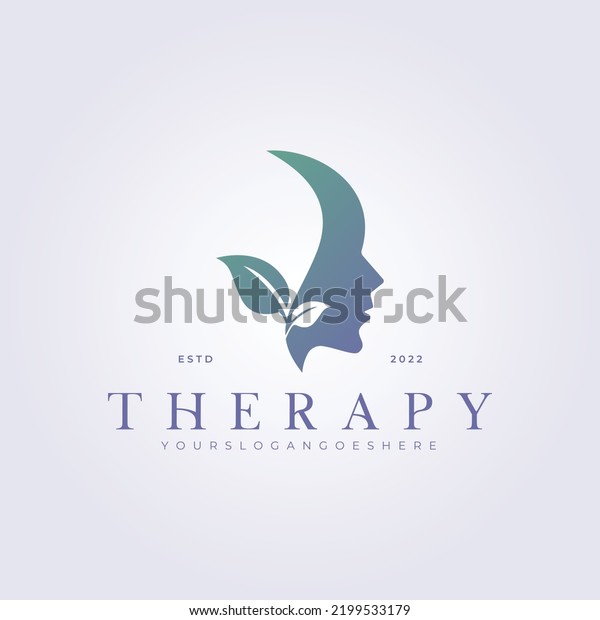 Mental Health Therapy Mind Help Logo Stock Vector (Royalty Free ...