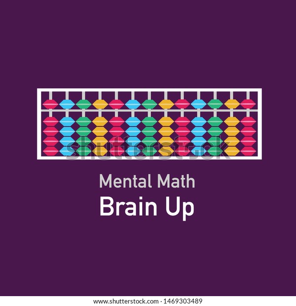 Mental Math Brain Teacher Abacus Mental Stock Vector (Royalty Free ...