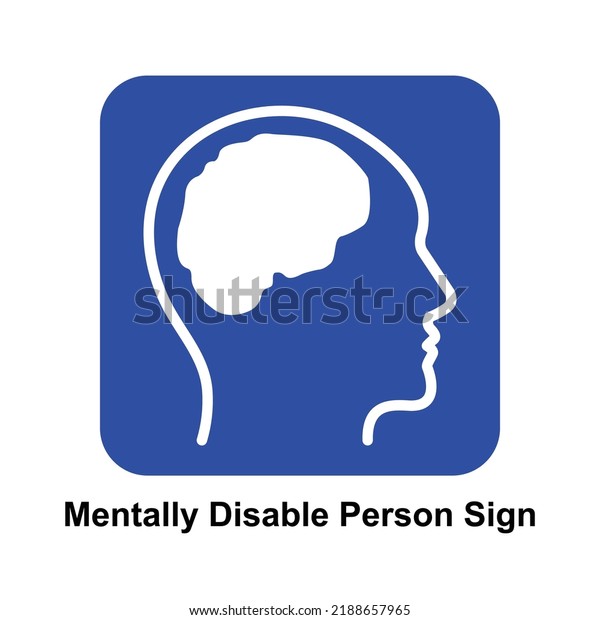 Mentally Disabled Person Disabled Person Vector Stock Vector (Royalty ...