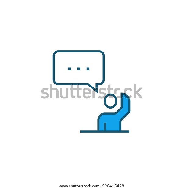 Mentee Icon Illustration Vector Sign Symbol: vector de stock (libre de ...