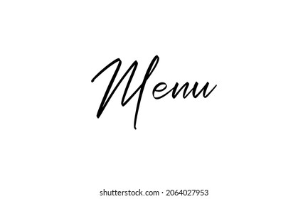 2,098 Menu cursive Images, Stock Photos & Vectors | Shutterstock