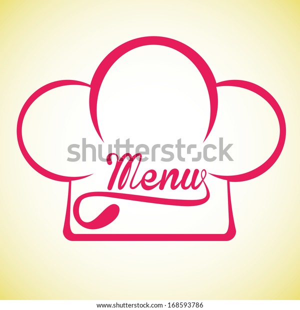 Menu Design Over Cream Background Vector Stock Vector (Royalty Free ...