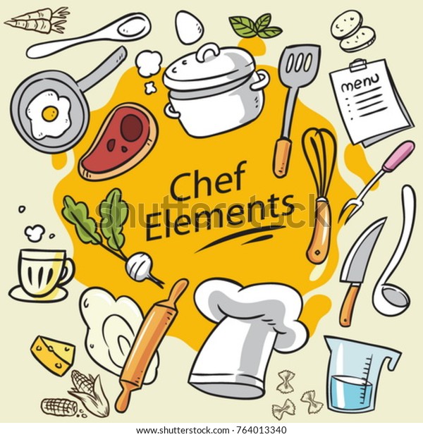 Menu Food Set Design 4 Stock Vector (Royalty Free) 764013340 | Shutterstock