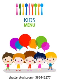Kids Menu Background: vetor stock (livre de direitos) 396409972 ...