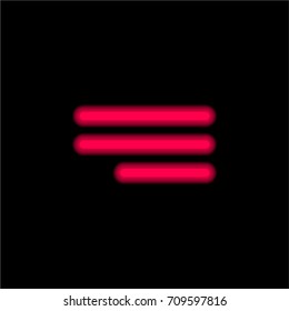 Menu Red Glowing Neon Ui Ux Stock Vector (Royalty Free) 709597816 ...