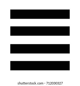Vektor Stok Menu Symbol Four Lines Symbol (Tanpa Royalti) 712030327 ...