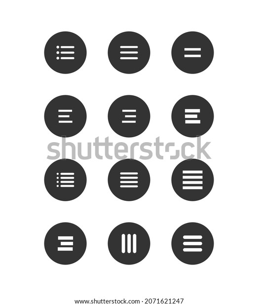 Vektor Stok Menu Ui Design Element Icon Set Tanpa Royalti 2071621247
