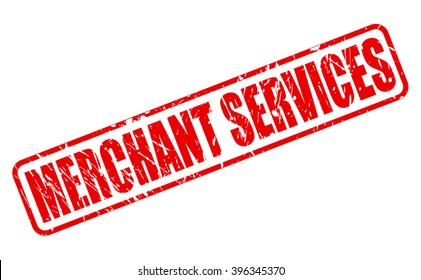 Merchant Services Red Stamp Text On Stock Vector (Royalty Free ...