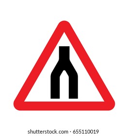End Dual Carriageway Road Sign Vector Stock Vector (Royalty Free ...