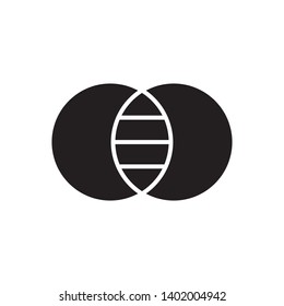 Merger Icon Illustration Vector Template: vector de stock (libre de ...