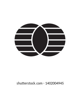 Merger Icon Illustration Vector Template Stock Vector (Royalty Free ...
