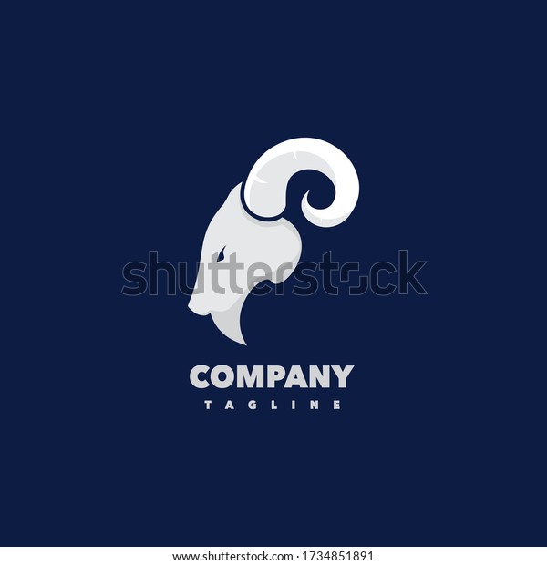 Merino Sheep Logo Vector Illustration Stock Vector (Royalty Free ...