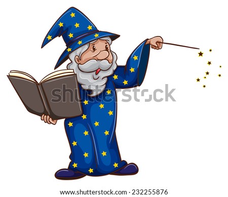 Merlin On White Vector de stock (libre de regalías)232255876; Shutterstock