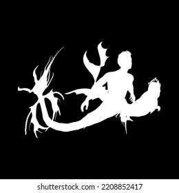 Mermaid Modern Creative Illustration Vector Stock Vector (Royalty Free ...