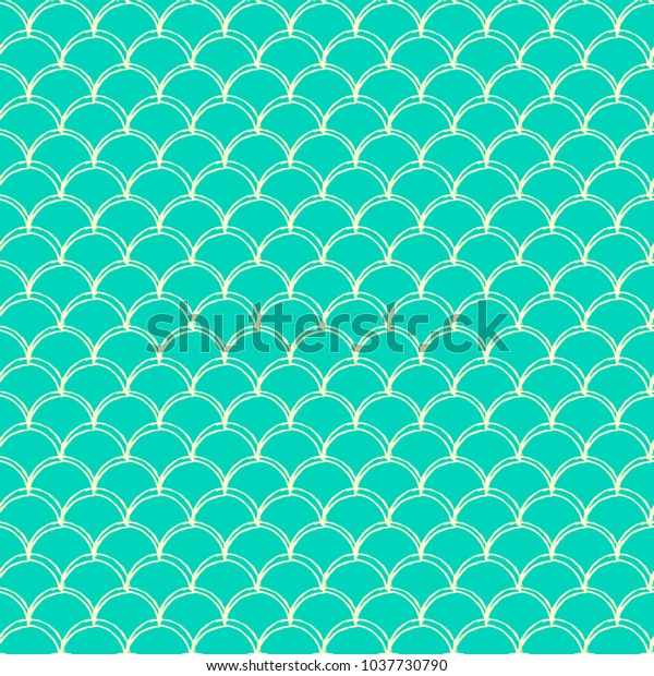 Mermaid Tail Seamless Pattern Fish Skin Stock Vector (Royalty Free ...