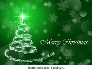 Merry Christmas Tree Stock Vector (Royalty Free) 530589271 | Shutterstock