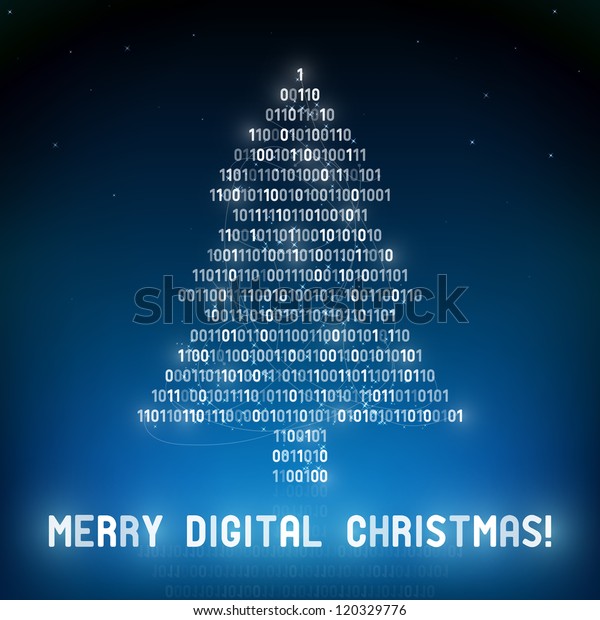 Merry Digital Christmas Stock Vector (Royalty Free) 120329776 ...