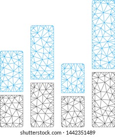 Mesh Bar Chart Model Icon Wire Stock Vector (Royalty Free) 1442351489 | Shutterstock