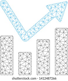 Mesh Bar Chart Trend Model Icon Stock Vector (Royalty Free) 1412487266 | Shutterstock