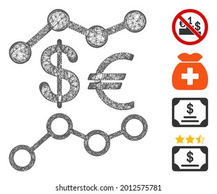 Mesh Currency Trends Web Icon Vector Stock Vector (Royalty Free ...