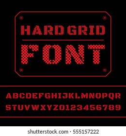 Mesh Font Alphabet Vector Mesh Letters Stock Vector (Royalty Free ...