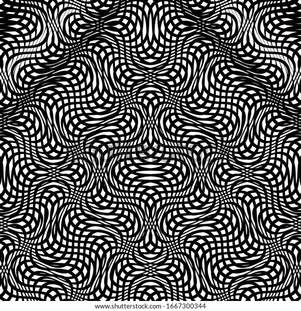 Mesh Grid Waving Wavy Curvy Zigzag Stock Vector (Royalty Free ...