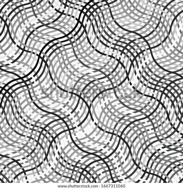 Mesh Grid Waving Wavy Curvy Zigzag Stock Vector (Royalty Free ...