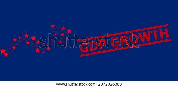 Mesh Growing Trend Arrow Polygonal Icon Stock Vector (Royalty Free ...